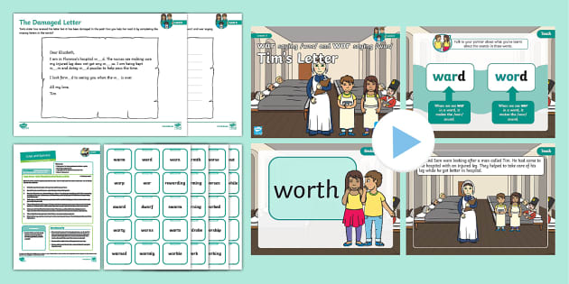 Level 6 Week 23 Lesson 3 - ‘war’ and ‘wor’ - Twinkl