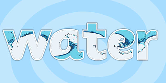 Water Display Lettering - water display lettering, water