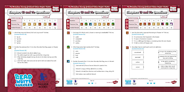 FREE! - The Miraculous Journey of Edward Tulane Chapter Chatter ...