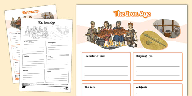The Iron Age Fact File Template (teacher made) - Twinkl