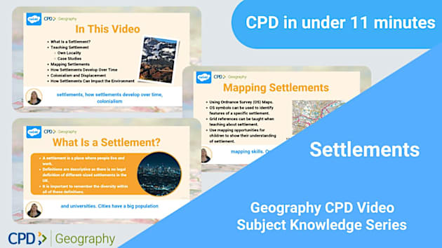 Human Geography CPD - Settlements in KS2 - Twinkl