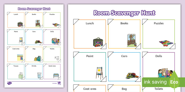 Room Scavenger Hunt (Gaeilge). (teacher made)