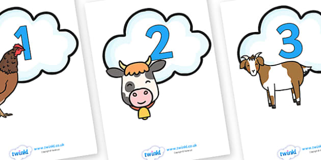 Numbers 0-20 on Animals (teacher made) - Twinkl