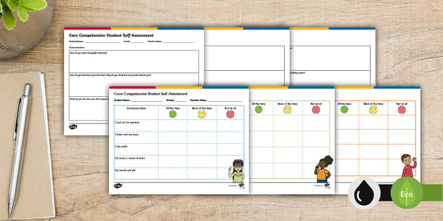 B.C. Editable Primary Core Competencies Self-Assessments