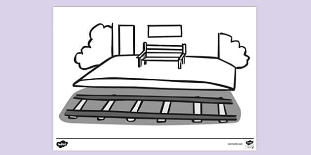 Platform Colouring Sheet - Primary Resources (teacher made)
