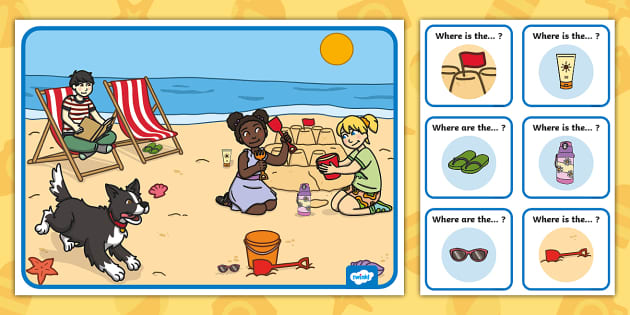 👉 Spot the Objects and Describe Positions Beach Activity 👉 Spot the Objects and Describe Positions Beach Activity
