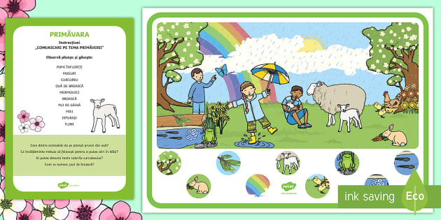 Comunicare pe tema primăverii Pachet cu resurse - Twinkl