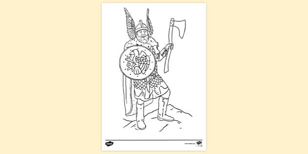 FREE! - Guizer Jarl Colouring | Colouring Sheets - Twinkl
