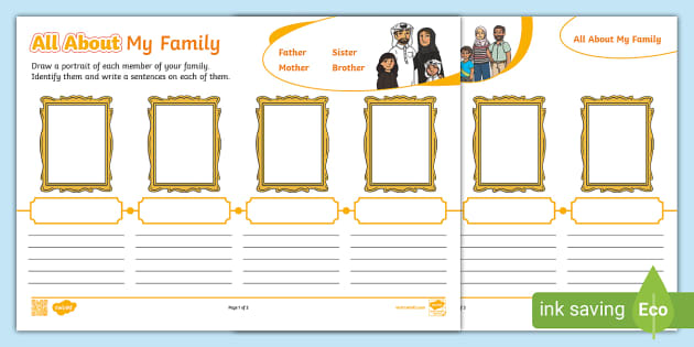 All About My Family (teacher made) - Twinkl