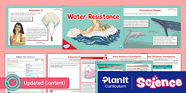 Science: Forces: Water Resistance Year 5 Lesson 5 - Twinkl