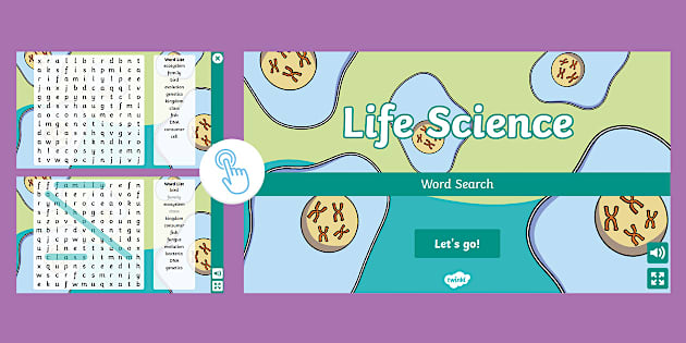 Tier 3 Life Science Vocabulary Interactive Word Search