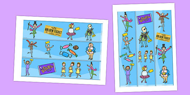 Display Borders to Support Teaching on Charlie and the Chocolate Factory