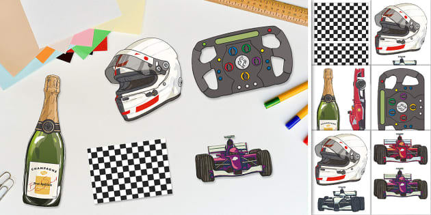 Formula 1 Photo Booth Props | Twinkl Part6y (teacher made)