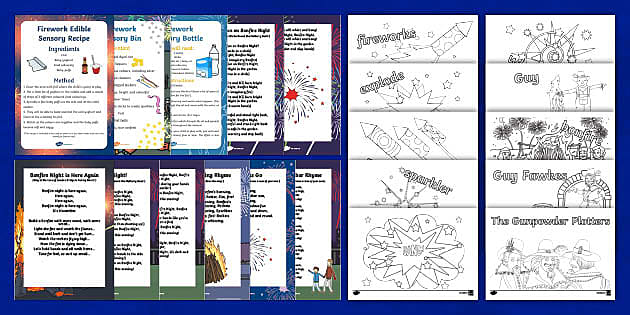 EYFS Bonfire Night (firework) Resource Pack (0-2 years)