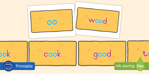Grade 2 Phonics: Short oo Sound: Word Wall Cards - Twinkl
