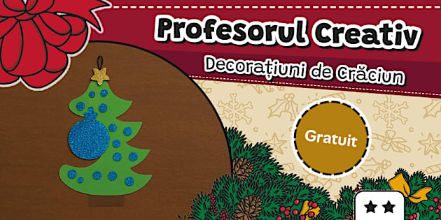Globulețul fermecat – Profesorul creativ Decorațiuni de Crăciun