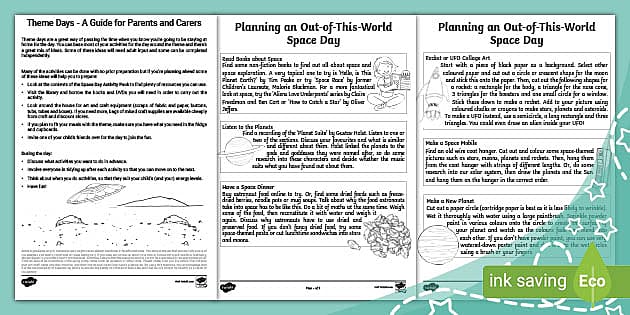 Space Day Worksheet / Worksheet (teacher made) - Twinkl