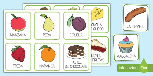 Las Flashcards De La Oruga Muy Hambrienta