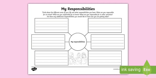 Responsibility For Kids Worksheets