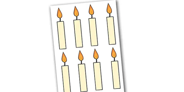 Papercraft Punching Template Pregeschablone Candles Tools Craft