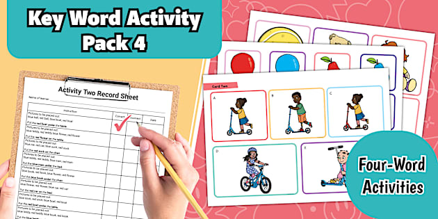 Key Word Activity Pack 4: Four-Word Activities