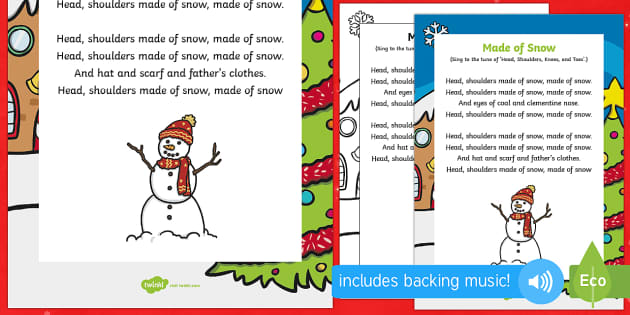 Made of Snow Song (teacher made) - Twinkl