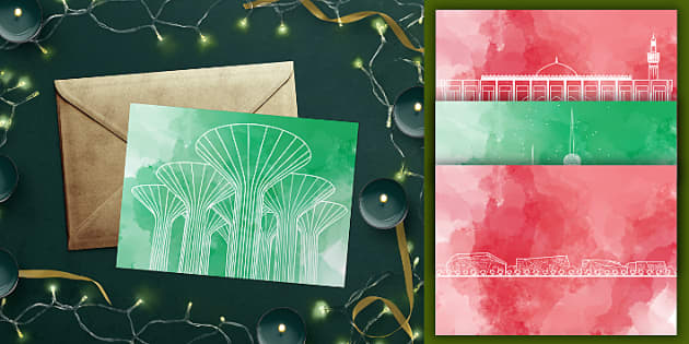 Kuwait Themed Greeting Cards