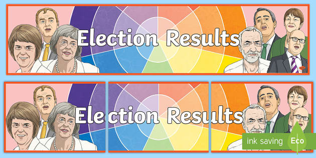 Election Results Display Banner (teacher made) - Twinkl