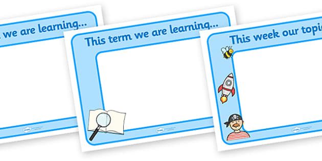 👉 This Term/Month/Week Display Posters (Teacher-Made)