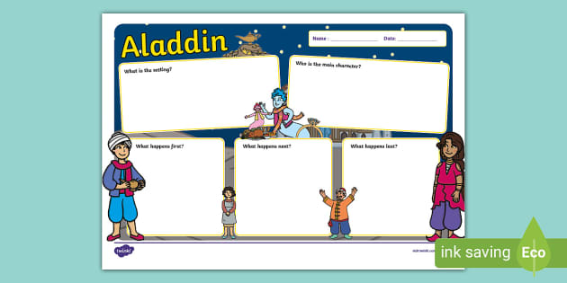 Aladdin Book Review Writing Frame (l'enseignant a fait)