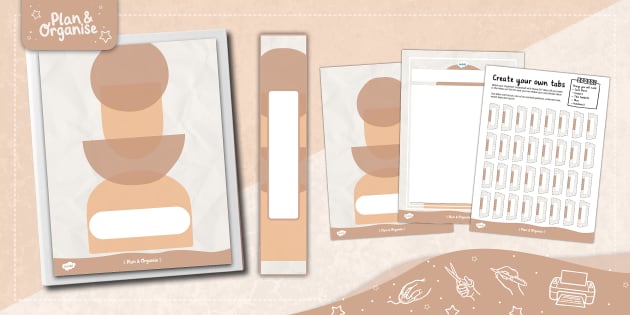 Neutral Balance | Personalised Binder Pack (teacher made)