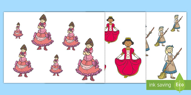 Cinderella Character Size Ordering - - Cinderella Display Posters