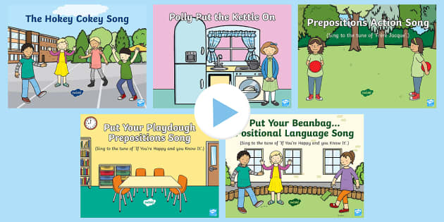 Positional Language Songs and Rhymes PowerPoints Pack