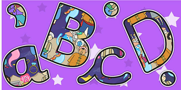 FREE! - Aladdin Themed A4 Display Lettering - Twinkl