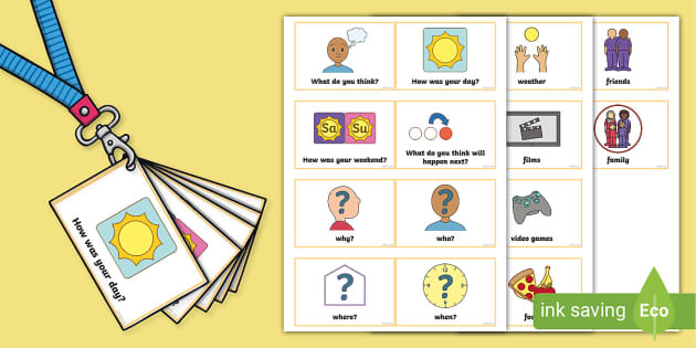 Twinkl Symbols: Conversation Prompts Lanyard - Twinkl