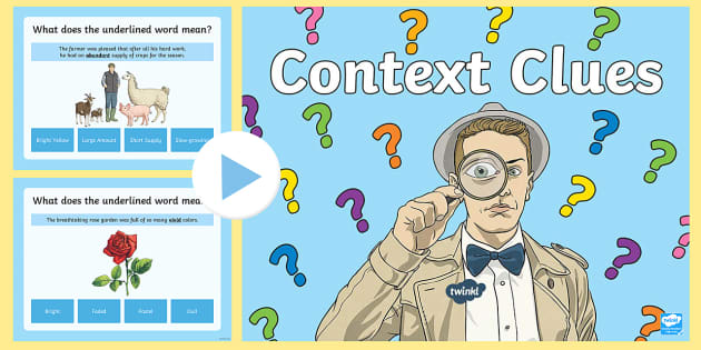 Context Clues PowerPoint Game (teacher made)