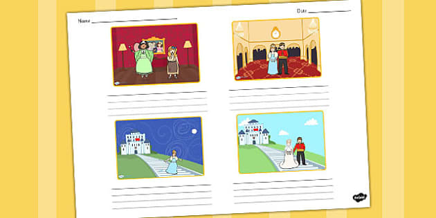 Cinderella Storyboard Template (Hecho por educadores)