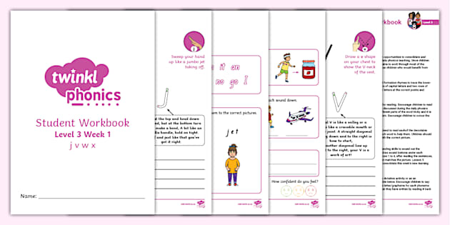 Twinkl Phonics: Level 3: Week 1: Workbook - Twinkl