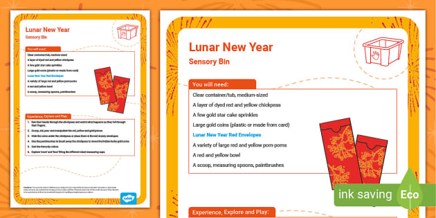 Lunar New Year Sensory Bin | Sensory | Twinkl (teacher made)