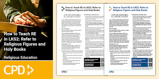 How to Teach RE in LKS2: Refer to Religious Figures and Holy Books