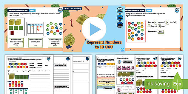👉 Y4 Diving into Mastery: Step 5 Represent Numbers to 10 000