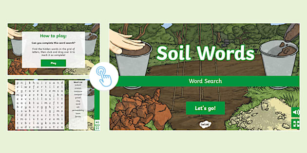 Soil Words Word Search (teacher made) - Twinkl