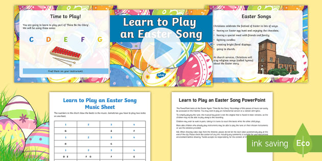 Play an Easter Song PowerPoint (teacher made) - Twinkl