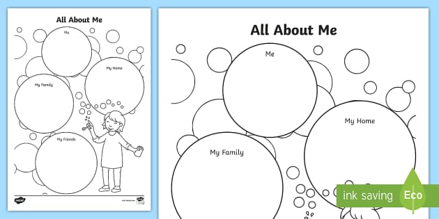 All About Me Template Transition Worksheet | Twinkl - Twinkl