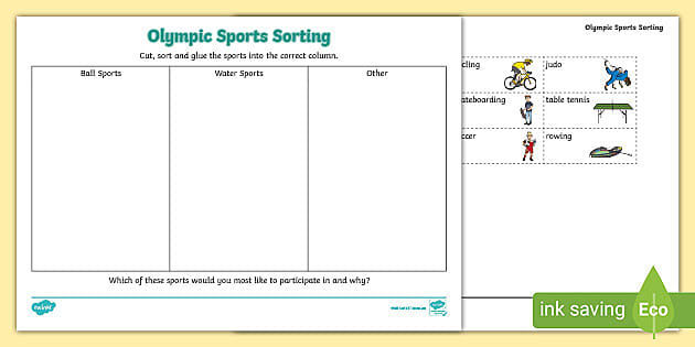 Olympic Sports Sorting (creat de profesori) - Twinkl
