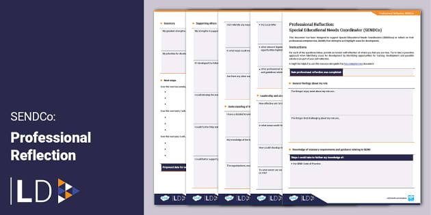 Leaders - SENDCo: Professional Reflection (teacher made)