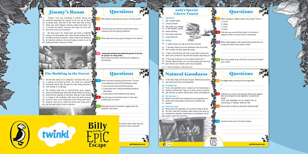 FREE! - Billy and the Epic Escape: 60-Second Reads Pack [Ages 9-11]