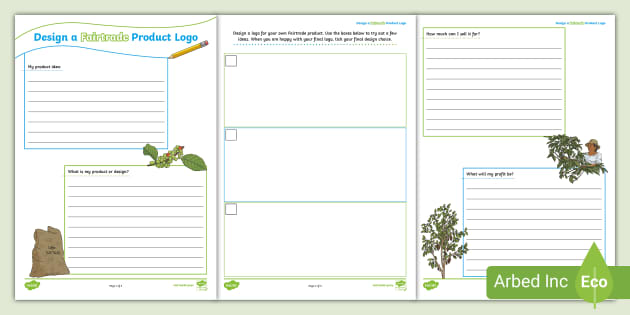 Design a Fairtrade Product Logo Activity Sheet - Twinkl