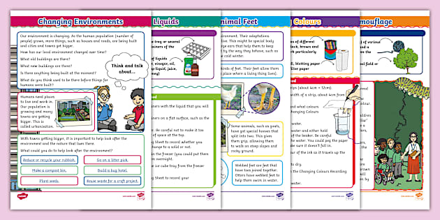 KS1 British Science Week 2025 (Change and Adapt) Experiment Pack