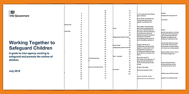 Working Together Guidance - Safeguarding Children - Twinkl